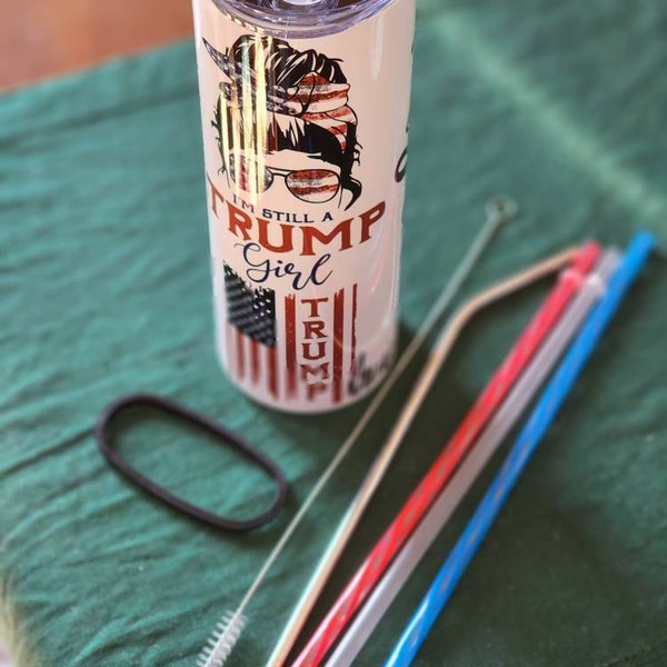 TRUMP FIGHT 2024 Tumbler Cup Trump Supporter 20 Oz Tumbler Donald Trump ...
