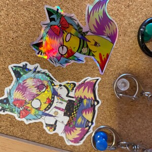 SCOTT PILGRIM Inspired MLP Stickers Gideon Graves and Matthew Patel - Etsy