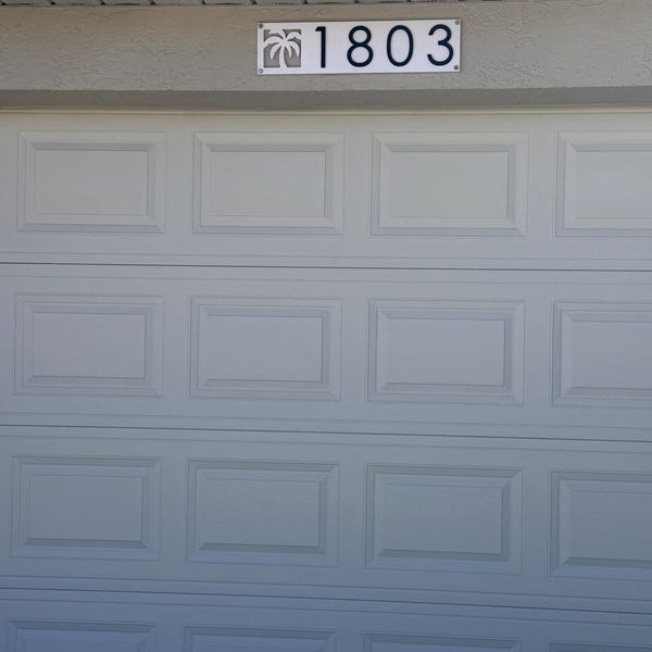 Coastal Address Numbers Plaque | Vertical or Horizontal | Beach House ...