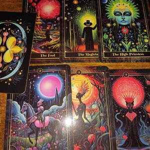 Tarot Deck With Guidebook, Oracle Deck, Dark Purple Tarot Deck, Tarot ...