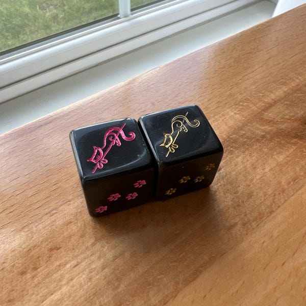 50 Custom Dice With Free Artwork Prep / Carved D6 / Boardgames ...