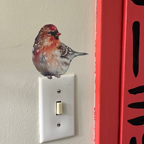 Flying Chickadee, Fabric Decal, Wall Decal Bird, Black-capped Chickadee ...