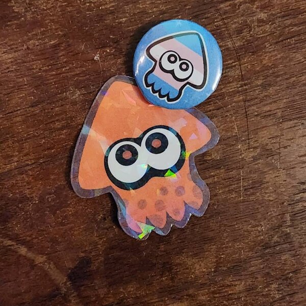 Splatoon All Basic Colors + Sanitized Squid/octo Crystal Stickers - Etsy
