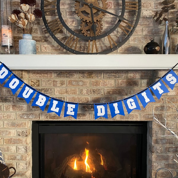 Double Digits Banner, Double Digits, 10th Birthday Party, 10th Birthday ...