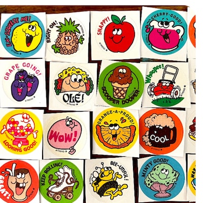 24 Trend Scratch and Sniff Stickers Retro Reproduction. - Etsy