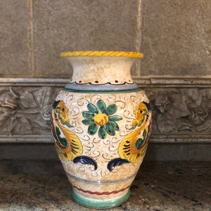 Vintage PAT CUSTER DENISON Art Pottery Plate Abstract fat Dove Signed ...