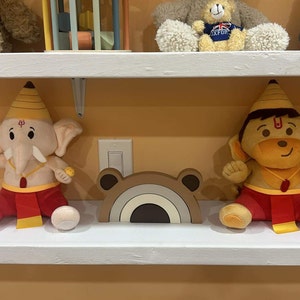 Giraffe Stacking Rainbow Shelfie, Kids Room Decor, Jungle Nursery - Etsy UK