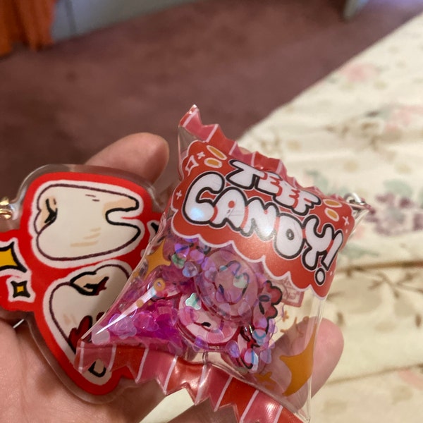 Puffy Teef Candy Keychain! - Etsy