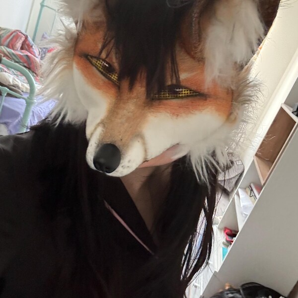 Make Your Own Animal Mask, DIY Kit Therian Mask Fox / Quadrobics Mask ...