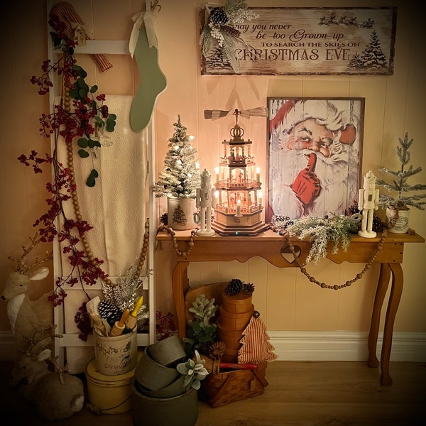 Primitive Candy Cane Farmhouse Christmas Decor - Etsy