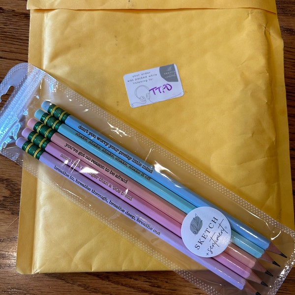 Taylors Engraved Pencils, Custom Pencils, Eras Merch, Pastel Pencils ...