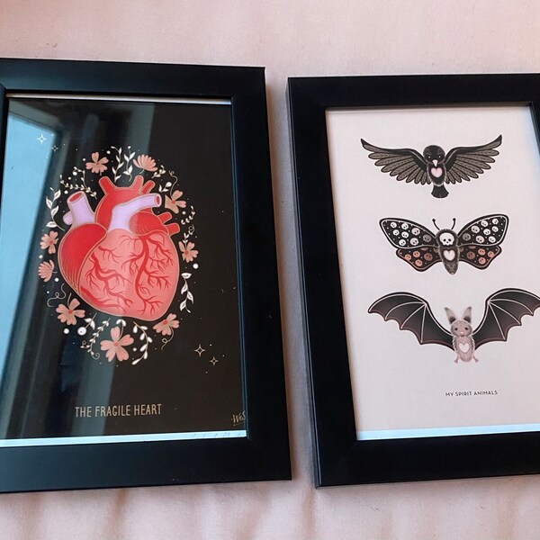 Human Heart Poster, Spooky Decor, Pastel Goth Decor, Valentine Gift ...