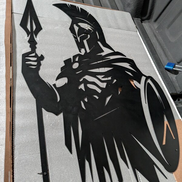 Spartan Warrior Metal Wall Art | Greek Soldier Decor | Unique Spartan ...
