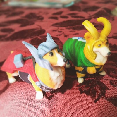 Thorgi the Corgi God of Thunder - Etsy