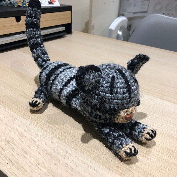 Crochet Tabby Cat Pattern, Striped Kitty Crochet Tutorial PDF - Etsy Sweden