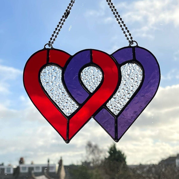 Stained Glass Highland Cow With Silver Solder on a Metal Chain - Etsy UK