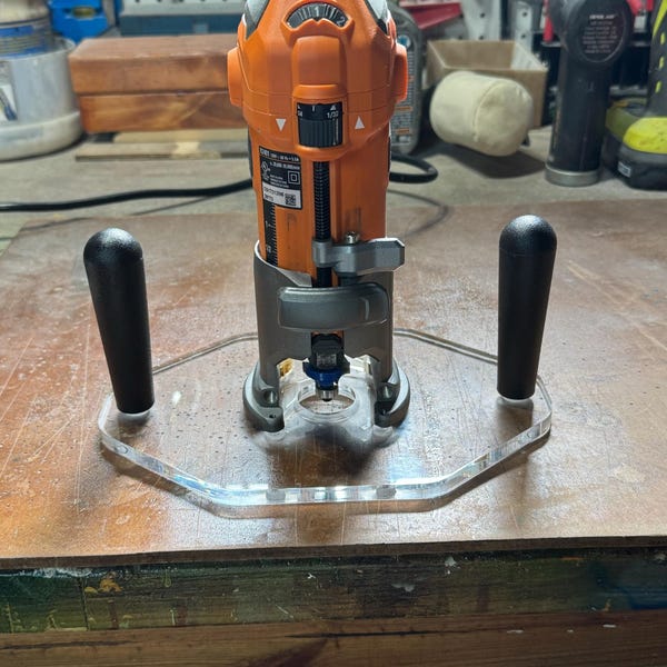 Swappable Palm/trim Router Table Plate for Dual Handle Router Base - Etsy