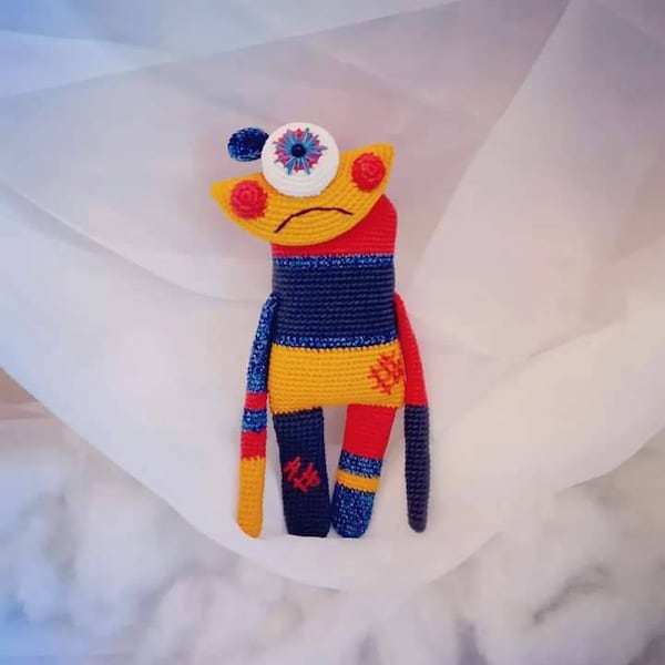 Crochet Pattern Monster Mr. Lu-lu / Amigurumi Sad Monster / Amigurumi ...