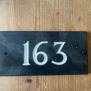 Modern Large Granite and Chrome House Number 1 to 999 Available - Etsy