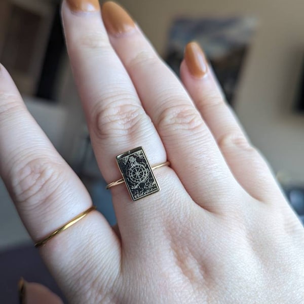 Tarot Card Ring , Gift for Her ,gift for Darling ,tarot Ring ,dainty ...