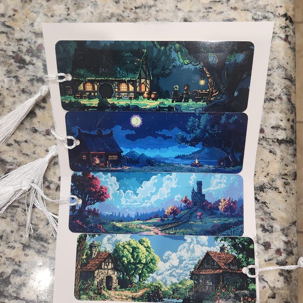 Moonlight Magic Castle Bookmarks- Handmade and Unique, Fantasy ...