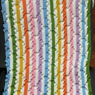 CROCHET PATTERN Candy Hearts Crochet Blanket Make Any Size PDF Download ...