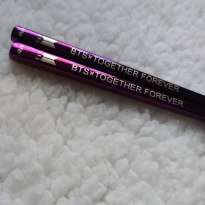 RESTOCK BTS Chopsticks Together Forever 1 Pair Metal Chopsticks Korea ...