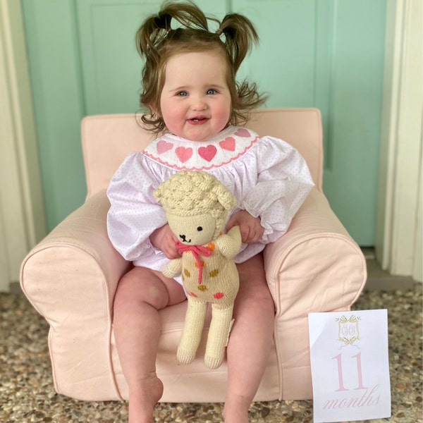 Sophia Heart Smocked Bubble - Etsy