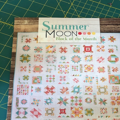 Summer Moon Quilt Pattern Book Block of the Month BOM Pattern Book ...