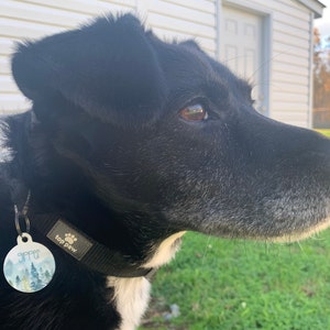 Custom Dog Tag Mountain Dog Tag Pet ID Tag Personalized Pet | Etsy