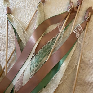 175 Ribbon Wands Send off Ideas Ceremony Exit Wedding Ribbon - Etsy