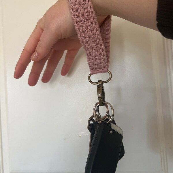 Crochet Key Fob, Artsy Arthurs, Wristlet Key Fob, Boho Key Fob, Crochet ...