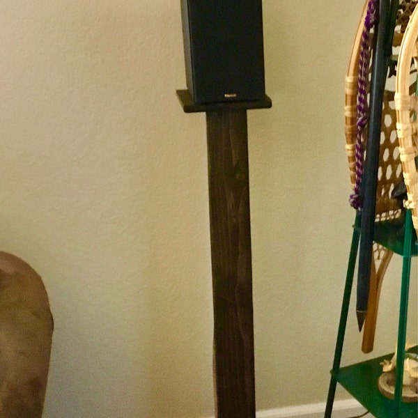 Audio Speaker Stands. Solid Wood. Movie Sound. Boom Box Speakers Stand ...