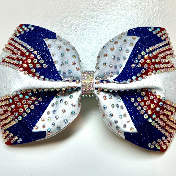 Cheer Bow Design awareness Tails SVG Rhinestone Template Also for Pom ...