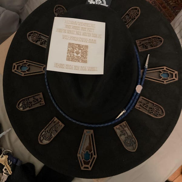 CUSTOMIZE Stained Glass Window Hat - I Knew Him Well - Grisly Chapeau ...