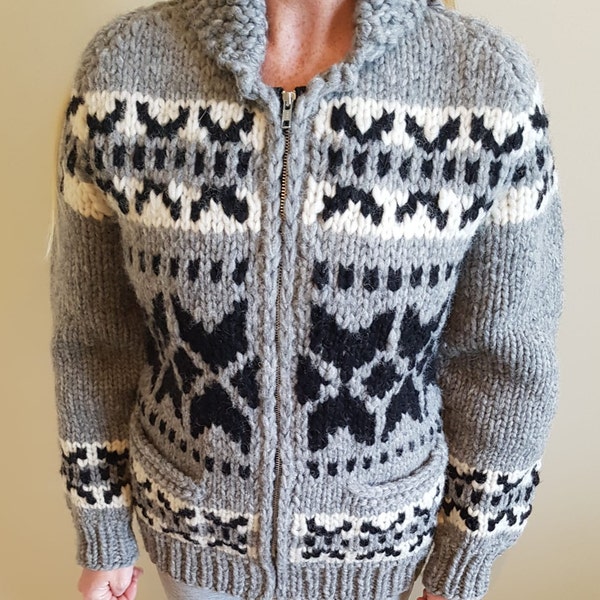 Handknit Wool Sweater | Traditional Canadian Knitwear | Unisex Wool ...