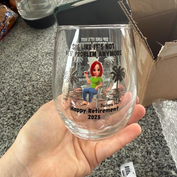 Oops I Mean Happy Retirement Personalized Custom Beer Glass, Retirement ...