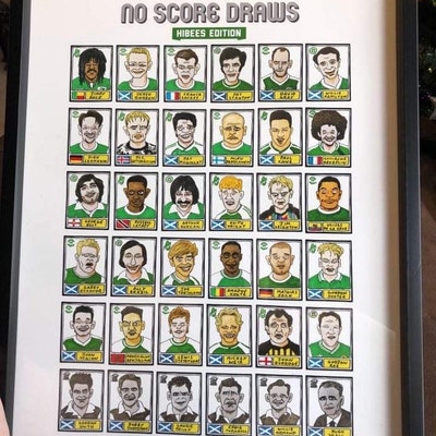 Hibs No Score Draws Hibees Edition A3 Print of 36 - Etsy