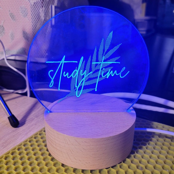 Personalised Mini Desk Lamp With Name, Unique Birthday Gift, LED Desk ...