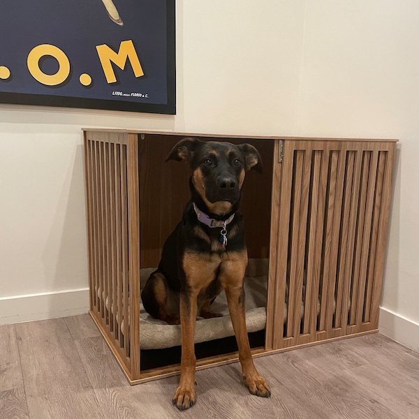 Modern Dog Crate, Dog Bed, Dog Crate, Dog Kennel, Dog House, Wood Dog ...