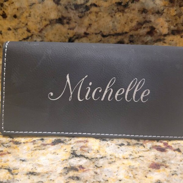 MINI - PORTFOLIO Personalized Leather With Notepad, 7" X 9" Customized ...