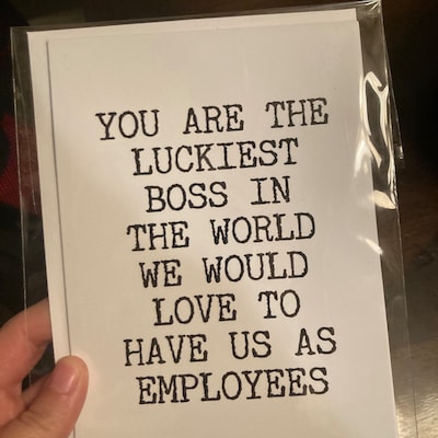 Funny Card for Boss Cards Happy Bosses Day Boss Birthday Card You Are ...