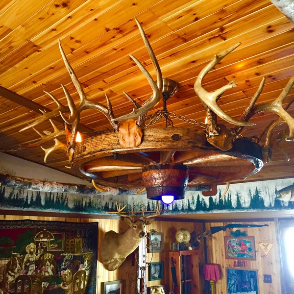 HEAVY DENSE 4x4 Plus Whitetail Deer Antlers Taxidermy Horns Rack Cabin ...