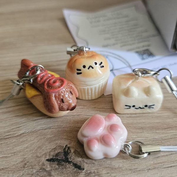 Miniature Food Charm,kawaii Apple Charm, Grape, Peach Charm,cute Phone ...