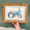 Blue Tractor Print Wall Art, Tractor Wall Decor, Nursery Wall Art for ...