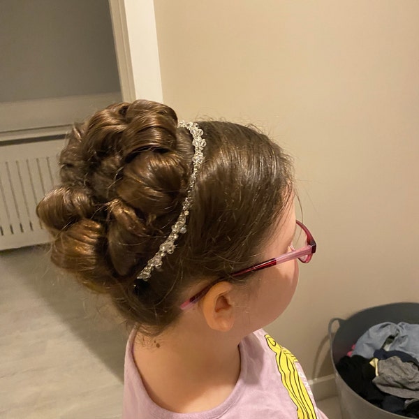 Flower Girl Sash, Junior Bridesmaid Sash, Pearl Flower Sash, First ...