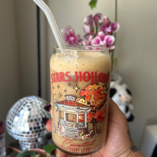 Gilmore Iced Coffee Glass Cup | Gilmore Gift | Beer Can Glass Cup ...