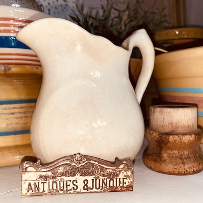 Miniature Antiques & Junque Aged and Grungy PAPER Sign - Etsy