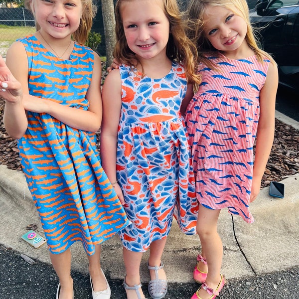 Florida Gator Tropical Dress, Game Day, College Apparel, Florida Gator ...