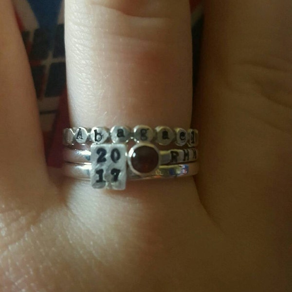 Personalized Class Ring, High Shool Ring, Class Year Ring, Graduation ...